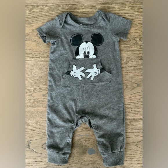 Disney | One Pieces | Disney Baby Gray One Piece Snapped Legs Size 36 ...